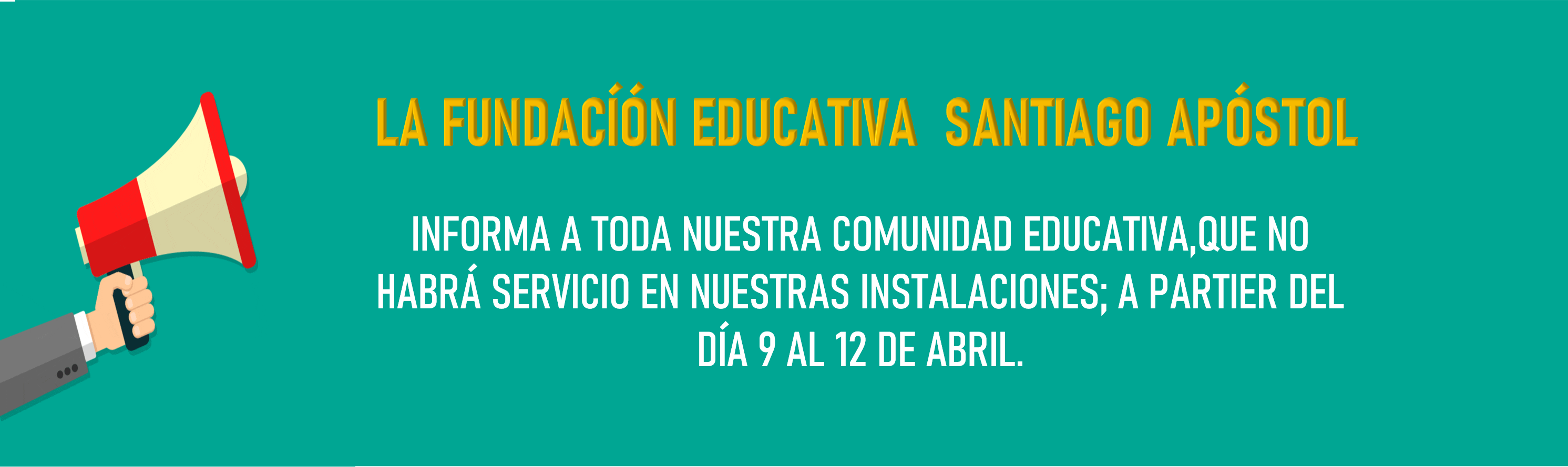 SIN SERVICIO – Fundación Educativa Santiago Apostol